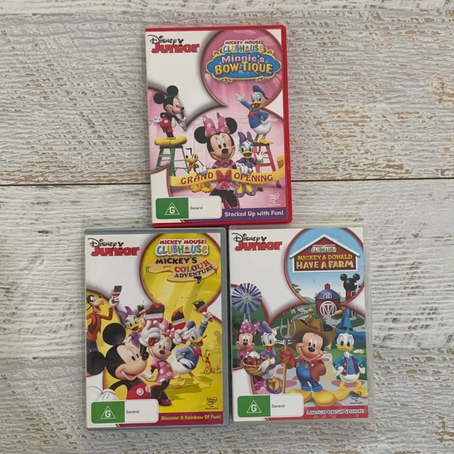 3X DISNEY MICKEY Mouse Clubhouse Junior DVD Bundle Lot - Region 4 ...