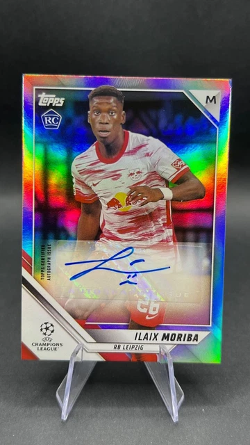 TOPPS UEFA CHAMPIONS League Ilaix Moriba (RB Leipzig) Signature EUR 10 ...
