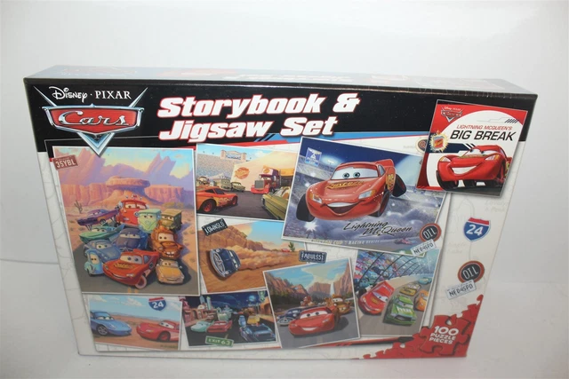 DISNEY PIXAR CARS Storybook & Jigsaw Set XXL Jigsaw Puzzle 100 Brand ...