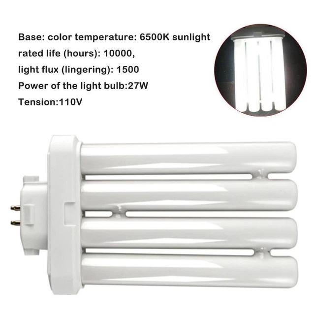 27W FLUORESCENT BULB Tube Reading Lamp Daylight Energy 6400K 4 FML ...