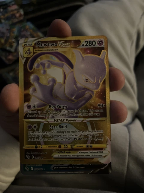 MEWTWO V STAR Pokemon Go 086/078 Pokemon Card *Secret Rare* Nm/ Mint ...