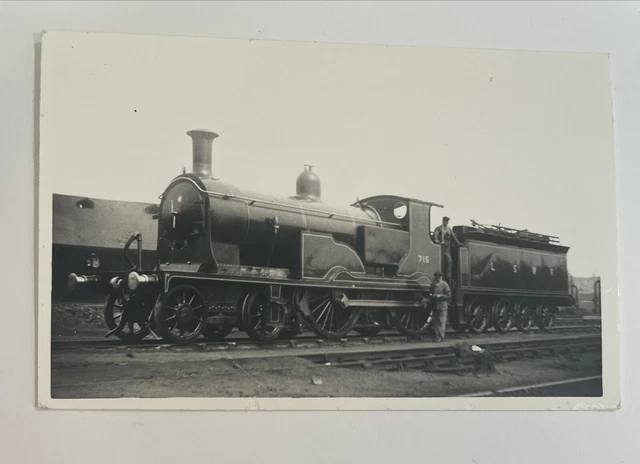 LSWR RAILWAY LOCOMOTIVE Photograph - 715 Nine Elms - D101 £3.50 ...