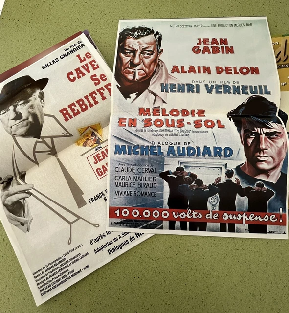 9 LIVRETS COLLECTION DVD Audiard N°1 à 6 et 23 25 26 affiches de films ...