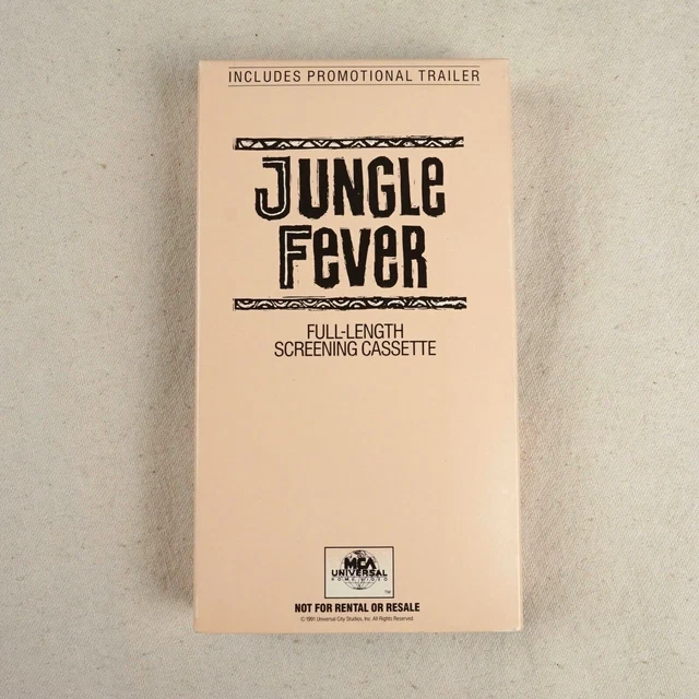 JUNGLE FEVER VHS Promo Screener Spike Lee 1992 Screening Cassette ...