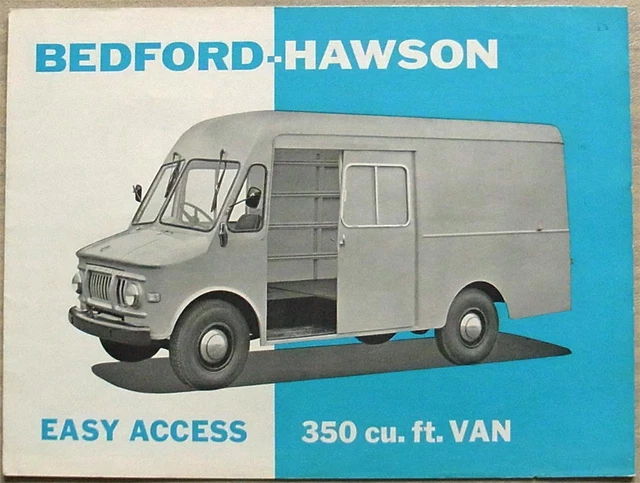 BEDFORD HAWSON EASY ACCESS 350 cu ft VAN Sales Brochure Sept 1962 #928 ...