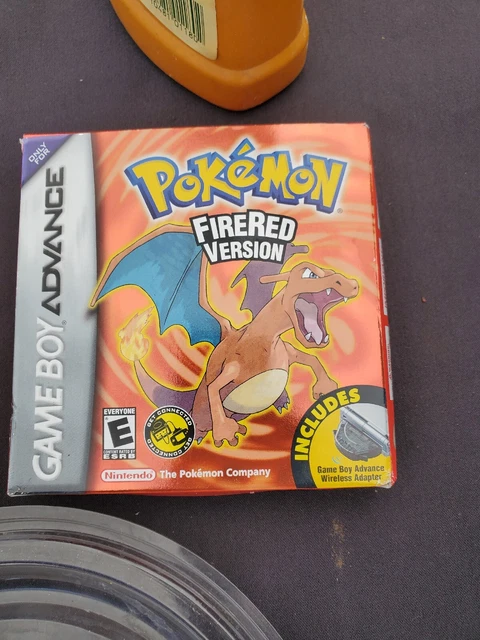 AUTHENTIC POKEMON FIRERED Version (2004) Complete In Box with Adapter ...