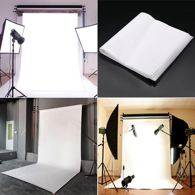 PURE WHITE VINYL Photography Backdrop Cloth Studio Photo Background ...