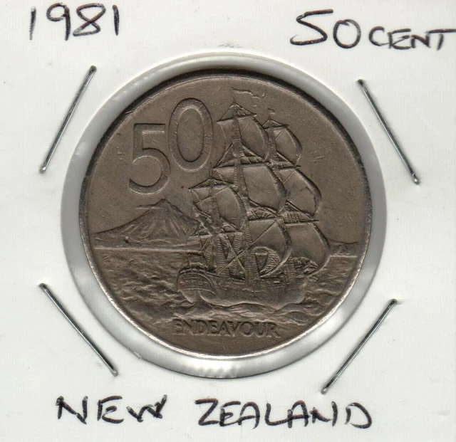 1981 NEW ZEALAND 50 Cent, Circulated condition. $4.00 - PicClick AU
