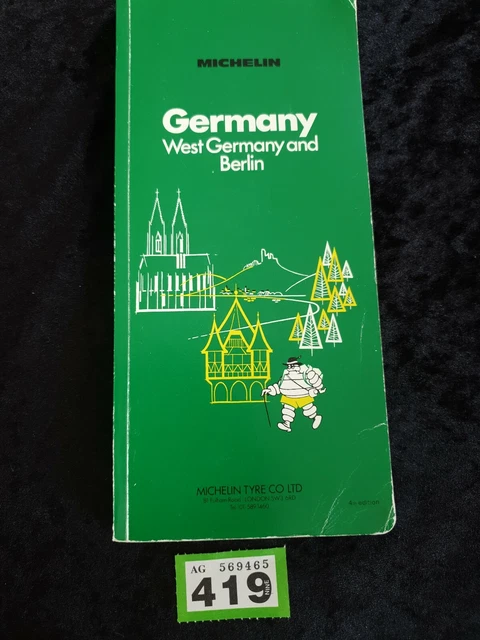 BOOKLET MICHELIN GREEN Guide: Germany: WestGermany Berlin by Michelin ...