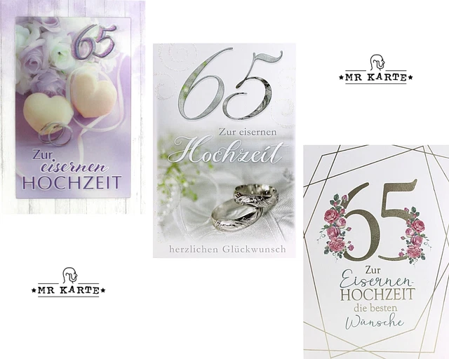 Luxus Gluckwunschkarte Zur Eisernen Hochzeit Fotos