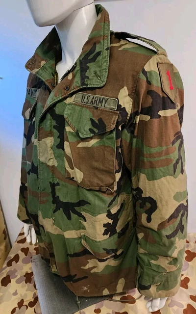 US 1ST DIVISION Big Red One M65 Field Jacket Woodlands Medium Large EUR ...