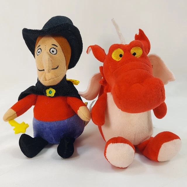 ROOM ON THE BROOM Julia Donaldson - WITCH & DRAGON 6" Plush Stuffed ...