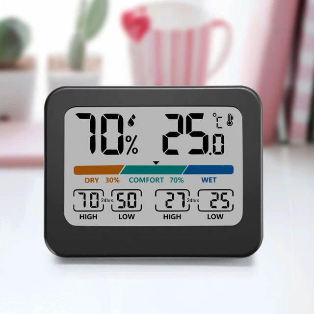 DIGITAL WEATHER STATION Temperature Humidity Meter Comfort Indicator ...