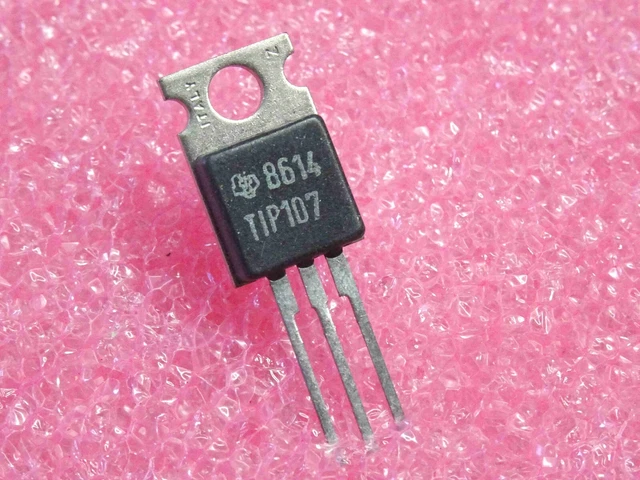 LOT X3: PNP darlington transistor TIP 107 TIP107 ~complementary NPN ...