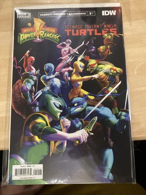 MIGHTY MORPHIN POWER Rangers TMNT Turtles #1 - Third Print Boom - IDW ...