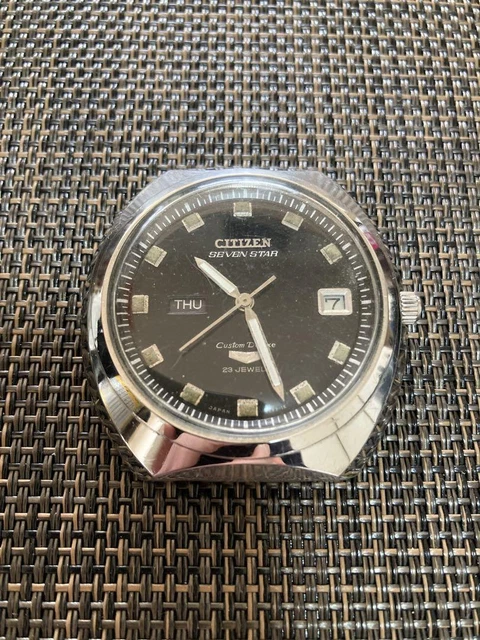 CITIZEN SEVEN STAR ACSS 3210-Y Vintage Custom deluxe Blk Automatic Mens Watch £388.61 - PicClick UK