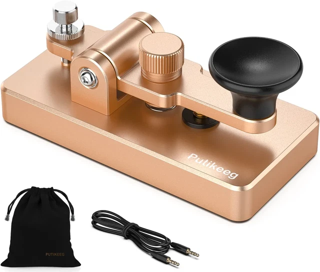 CW MORSE CODE Straight Key Magnetic Return Is Adjustable 78 48 cw-morse-code-straight-key-magnetic-return-is-adjustable-78-48