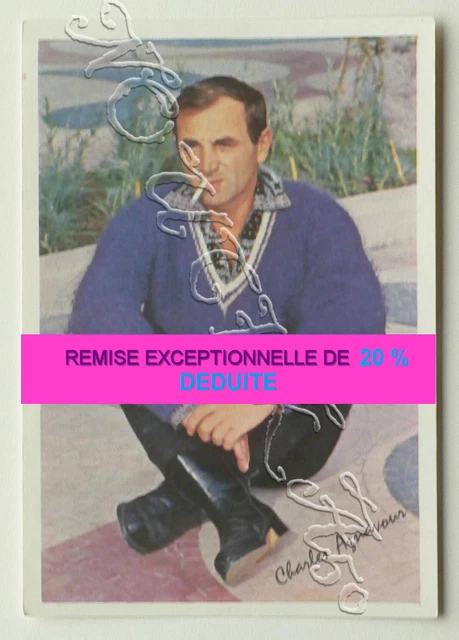 CHARLES AZNAVOUR PHOTO - Vintage (1960s) - 20% DISCOUNT Deducted £4.15 ...