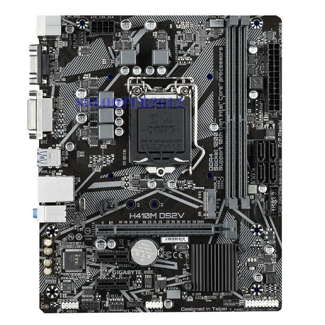 GIGABYTE H410M DS2V LGA 1200 Intel H410 DDR4 DIMM USB3.2 Motherboard ...
