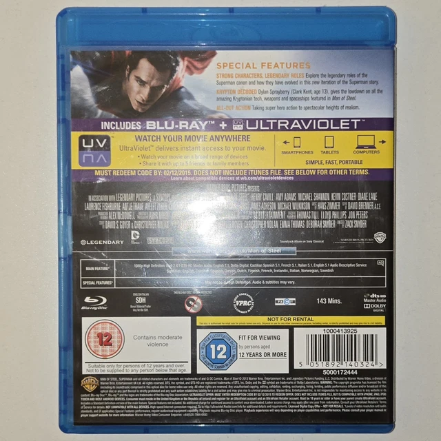 MAN OF STEEL Blu-ray £1.17 - PicClick UK