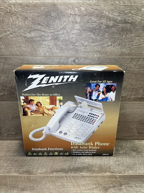 ZENITH MODEL Z801G Databank Phone w/ Auto Dialer - Brand New Vintage ...