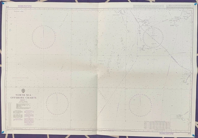 AMIRAUTÉ 273 NORD Mer Offshore Graphiques Carte Chart Maritime Genius ...