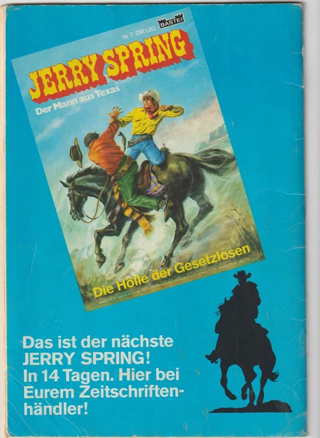 JERRY SPRING NR.6 Im Namen des Gesetzes!, Bastei Verlag 1971 | COMIC ...