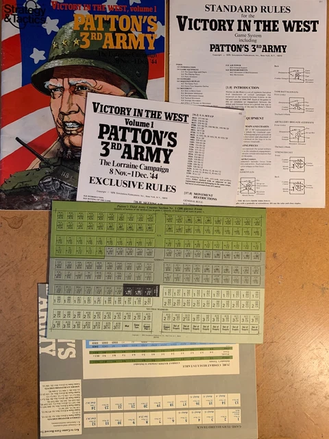 PATTON'S 3RD ARMY with Strategy & tactics (S&T) SPI COMPLETE ...