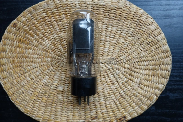 TUNGSRAM P25/500 VALVE Black Plate Side Disc Getter - Tested Very ...