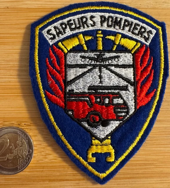 ECUSSON PATCH SAPEURS Pompiers Aéroport. (Écu 53) EUR 15,99 - PicClick FR