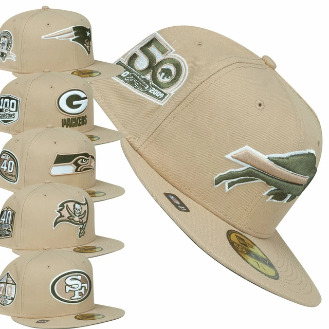 NEW ERA 59FIFTY Fitted Cap ANNIVERSARY NFL Teams beige rifle EUR 39,90 - PicClick FR