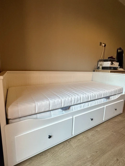 IKEA HEMNES DAY Bed With Draws. Mattress Included . Single Or Double ...