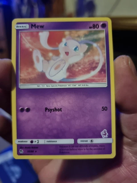 POKEMON MEW 32/68 Hidden Fates Regular Rare Stamped Mewtwo From Battle ...