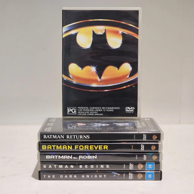 6X BATMAN, RETURNS, Forever, & Robin, Begins, The Dark Knight - Region 4 DVD $59.95 - PicClick AU