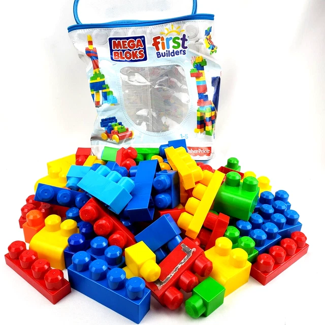 MEGA BLOKS FIRST BUILDERS Big Building Bag Blocks Toys For Toddlers $7. ...