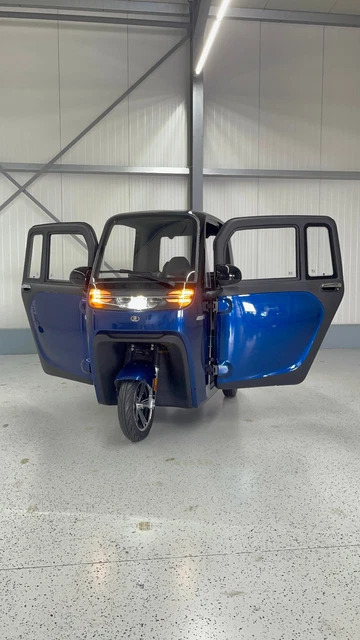 BLEILE BIKES KYRA-3, Kabinenroller, Elektrotrike, 25 km/h, Blau, E ...