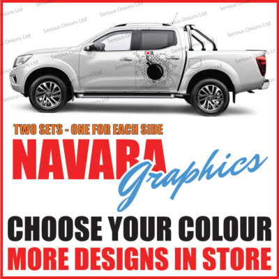 NISSAN NAVARA SIDE Stripes Decals Stickers 4X4 Graphics truck nv11 £33. ...