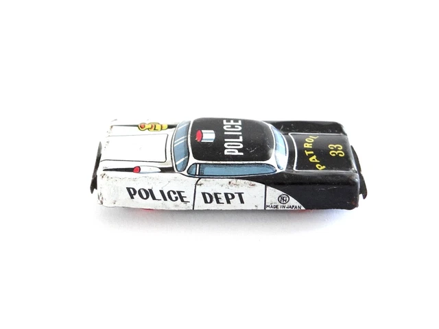 POLICE PETROL 33 Kleines Blech Auto Retro Spielzeug Car Toy ...