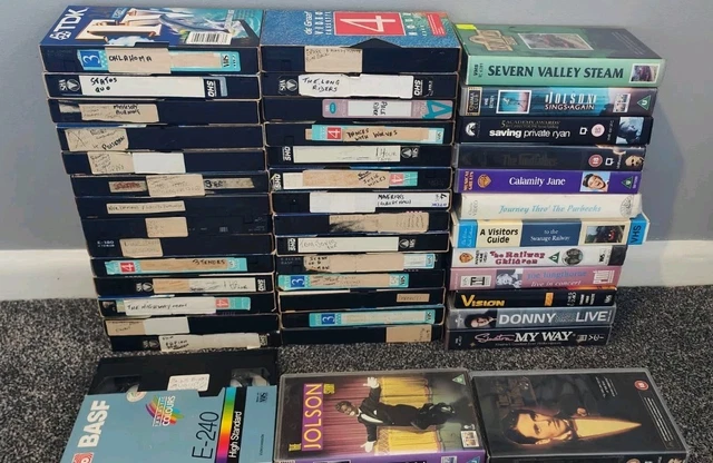 42X JOB LOT Bundle of CLASSIC Vintage VHS Video Tapes, Lots of VCR ...
