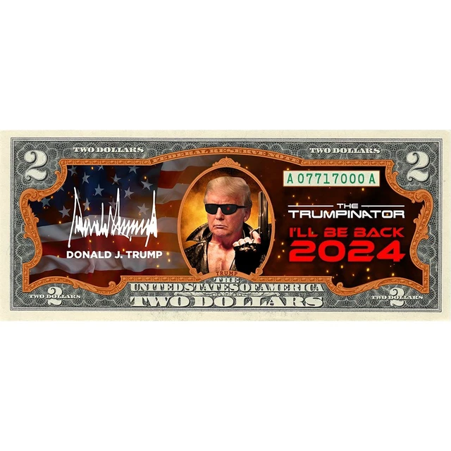 TRUMPINATOR - GENUINE Legal Tender U.S. $2 Bill £28.40 - PicClick UK
