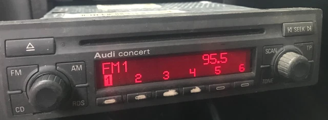 AUDI CONCERT STEREO CD CAR RADIO Untested £51.60 - PicClick UK