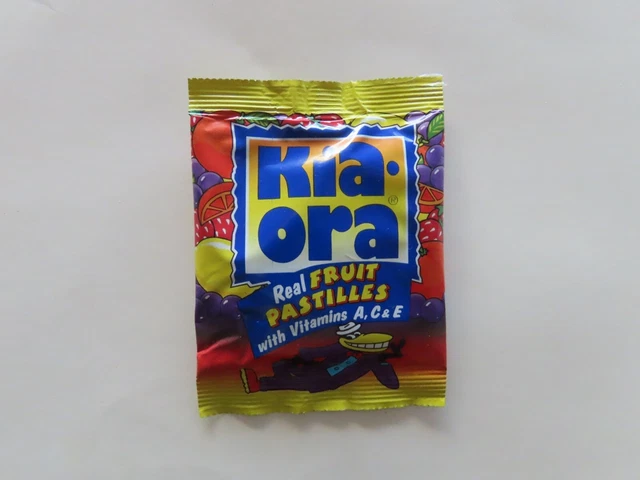 VINTAGE 1996 KIA-ORA Fruit Pastilles Full / Sealed Packet, Sweets Candy ...