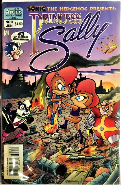 SONIC THE HEDGEHOG PRINCESS SALLY Mini Series Comic Book May 1995 #2 ...