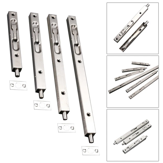STAINLESS STEEL SLIDING Door Flush Bolt Concealed Security Lock ...