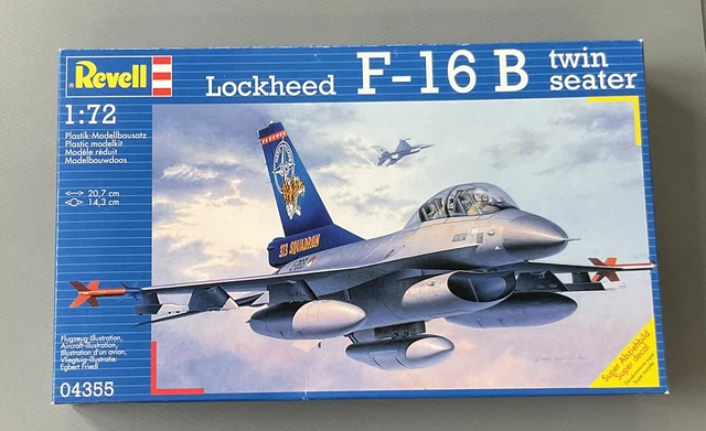 REVELL 1:72, #4355, LOCKHEED F-16 B TWIN SEATER, ‘large Box’NEW. £21.99 ...