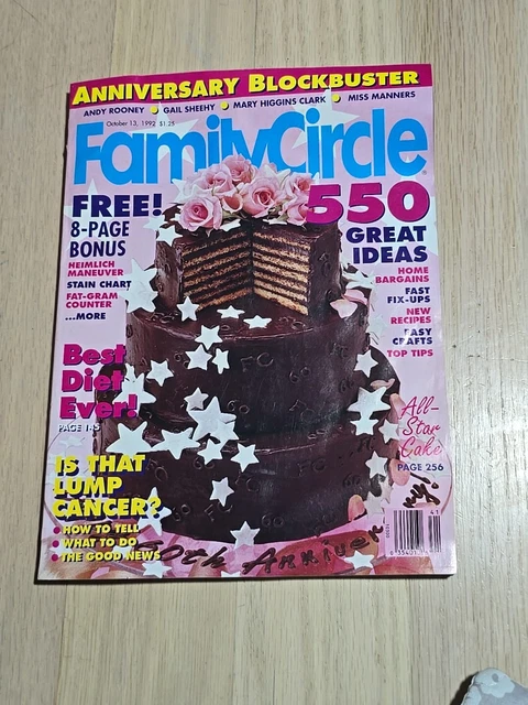 FAMILY CIRCLE MAGAZINE October 13, 1992 550 Great Ideas £11.60 ...