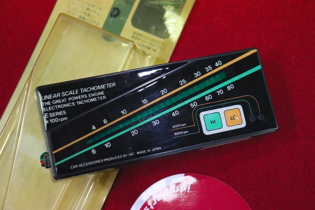 JAC LED LINEAR Scale Tachometer JDM 80s retro LCD Omori Lamco HKS tach ...