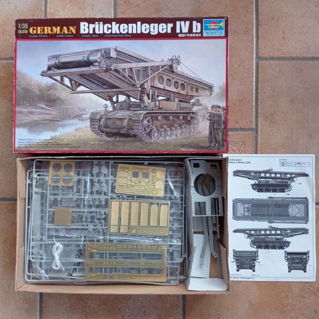 TRUMPETER 00390 GERMAN Brückenleger IV b umfangreiche Ätzteile 1:35 ...