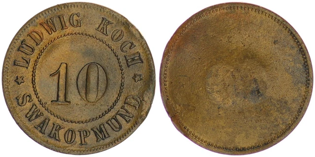 COLONIES: DOA VALUE Stamp No. 10 Ludwig Koch SWAKOPMUND 121829 £235.35 ...