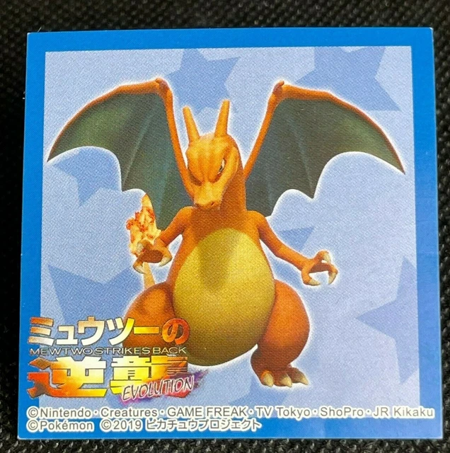 CHARIZARD MEWTWO STRIKES Back Evolution Pokemon Sticker Good Condition ...